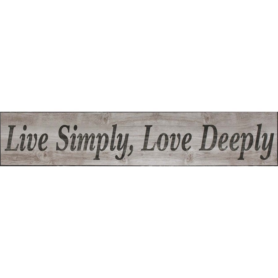 Live Simply Love Deeply Print at Lowes.com