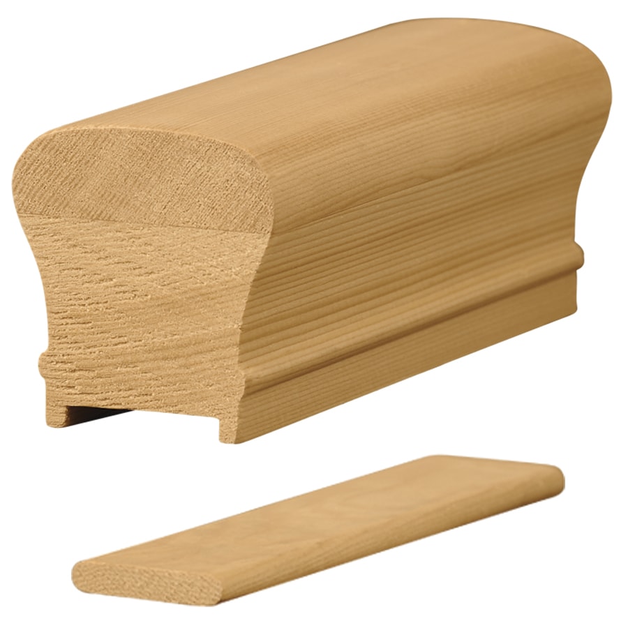 L.J. Smith Stair Systems 2.25-in x 16-ft Stain Grade Plowed Handrail at ...