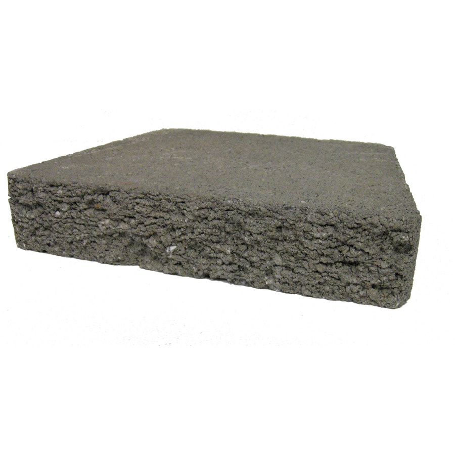 Basic Charcoal Retaining Wall Cap (Common: 2-in x 12-in; Actual: 2.2-in ...