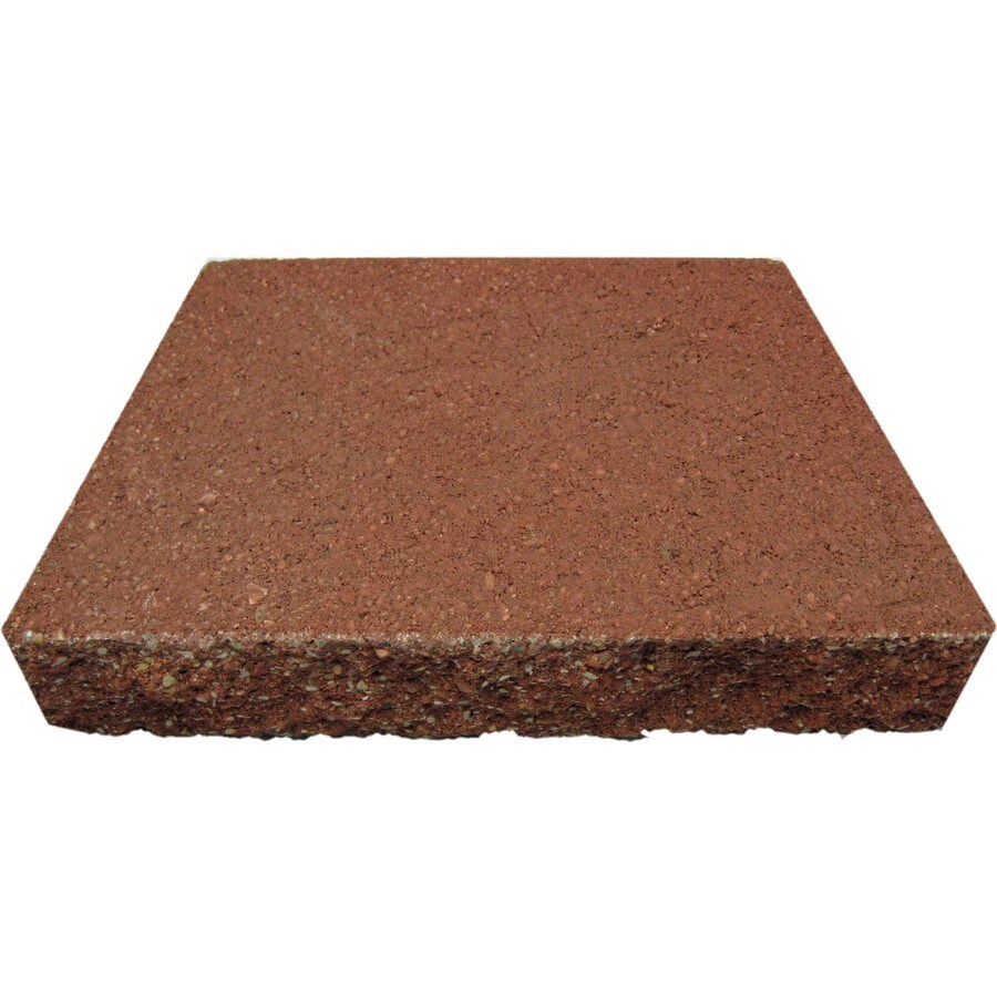 Fulton 12-in L x 2-in H Red Basic Retaining Wall Cap (Actuals 12-in L x ...
