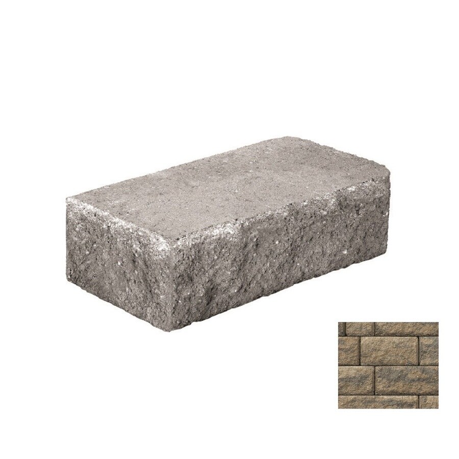Belgard Anchor Highland Cotswold Mist Retaining Wall Block (Common: 6 ...