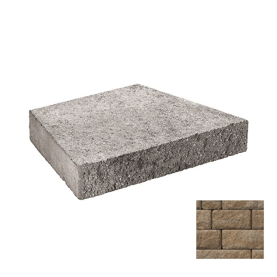 Belgard Anchor Highland Gascony Tan Retaining Wall Cap (Common: 3-in x ...