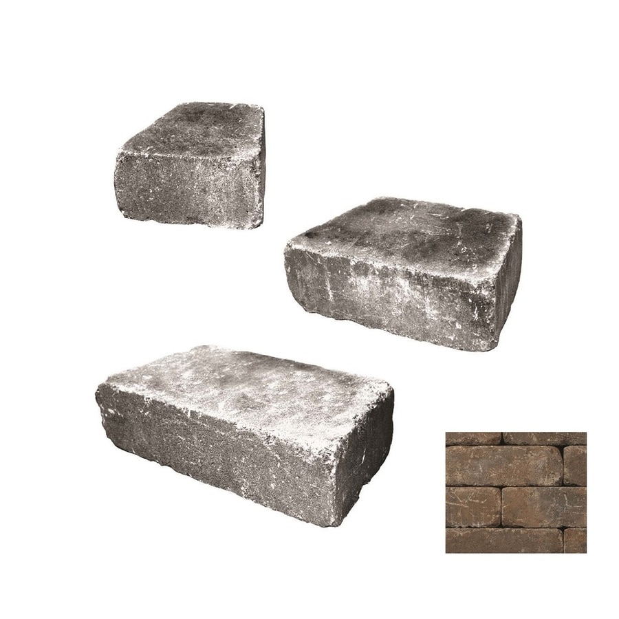 Belgard Weston Colonial Retaining Wall Block (Common: 4-in x 12-in ...