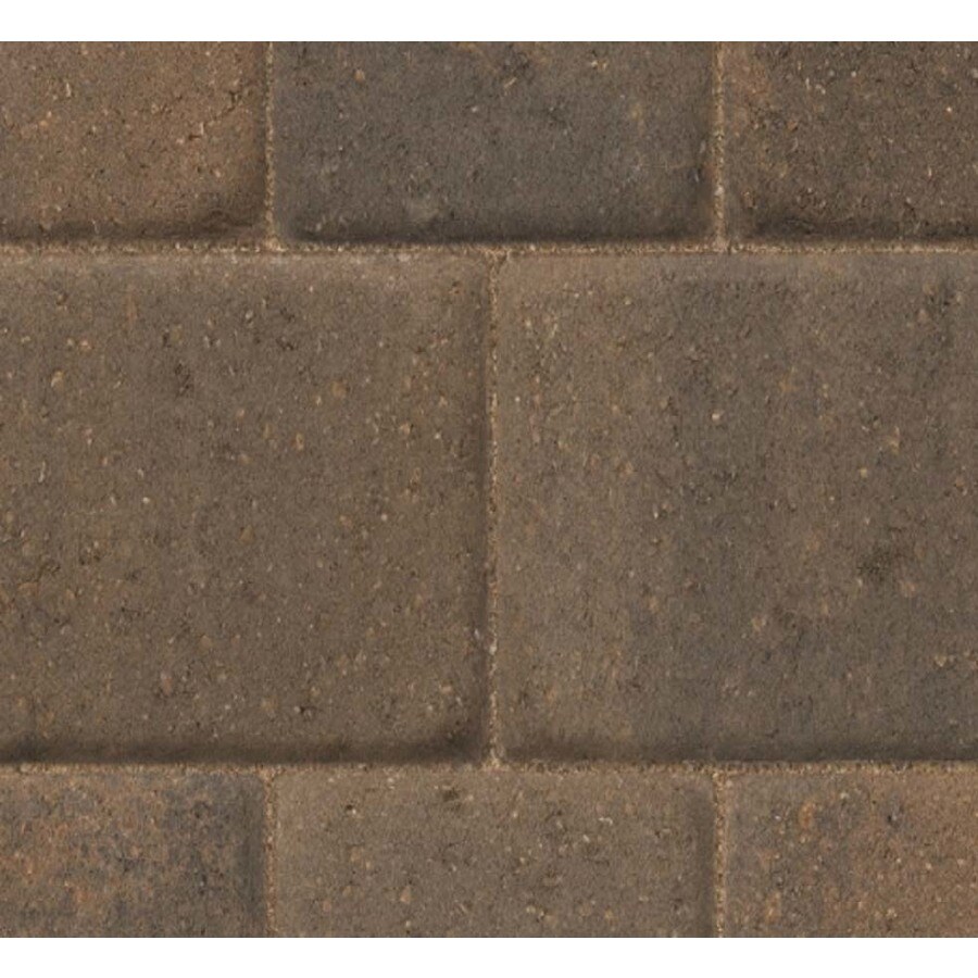 Oldcastle Cambridge Cobble Burnt Amber Concrete Paver (Common: 6-in x 9 ...