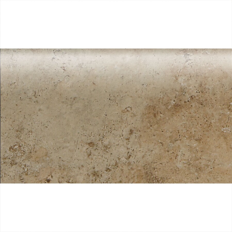 American Olean Bordeaux Marron Ceramic Bullnose Tile (Common: 4-in x 8 ...