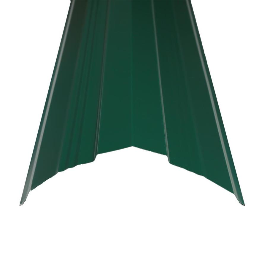 Metal Sales 10.5 ft. x 14 in. Denali Green Steel Universal Ridge Cap in ...