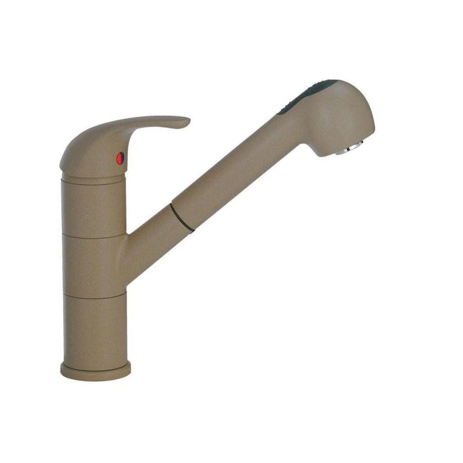 BLANCO Torino Truffle (Brown) 1-Handle Deck Mount Pull-Out Kitchen ...