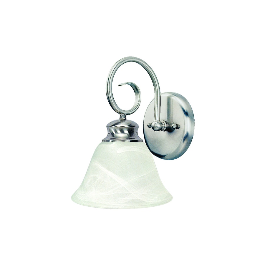 Kyseth 8-in W 1-Light Brushed Nickel Directional Wall Sconce at Lowes.com