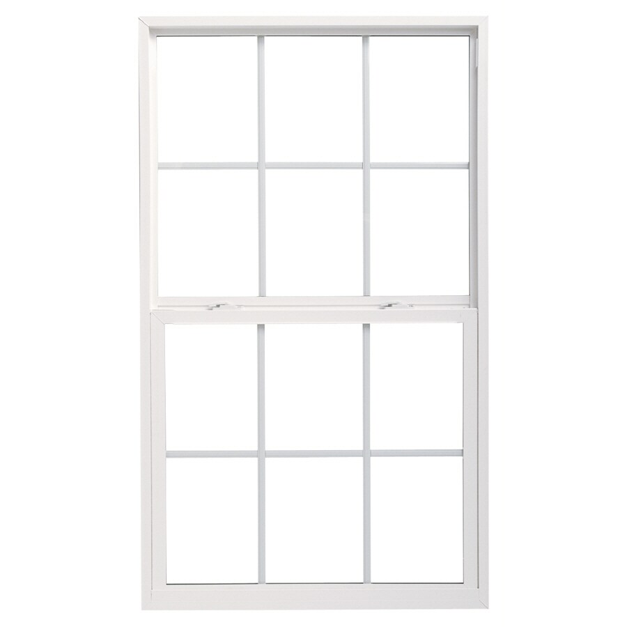 Pella 28X46 ThermaStar by Pella Single Hung Vinyl 10 Series Grid Low E ...