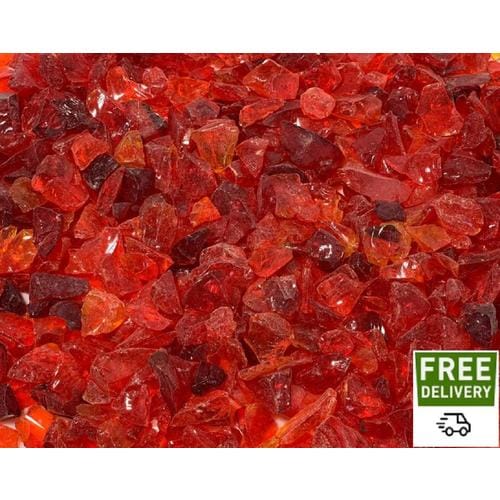 Dragon Glass 10-lb Red Landscape Glass in the Landscaping Rock ...
