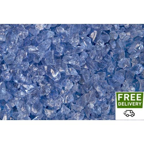 Dragon Glass Royal 25-lb Blue Landscape Glass in the Landscaping Rock ...