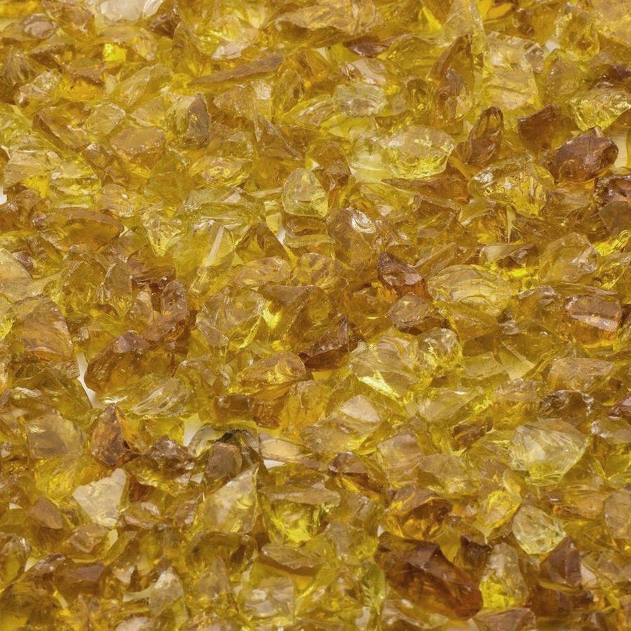 Dragon Glass Chestnut 25-lb Gold Landscape Glass in the Landscaping ...