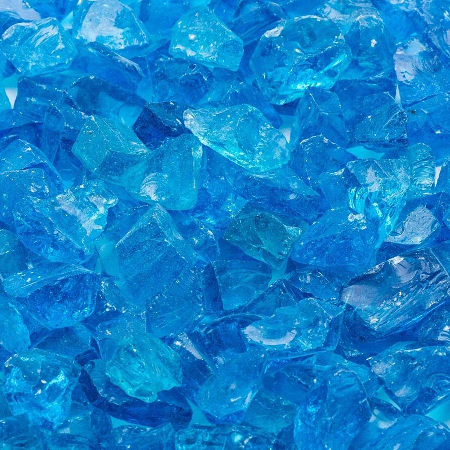 Dragon Glass Sea 10-lb Blue Landscape Glass in the Landscaping Rock ...
