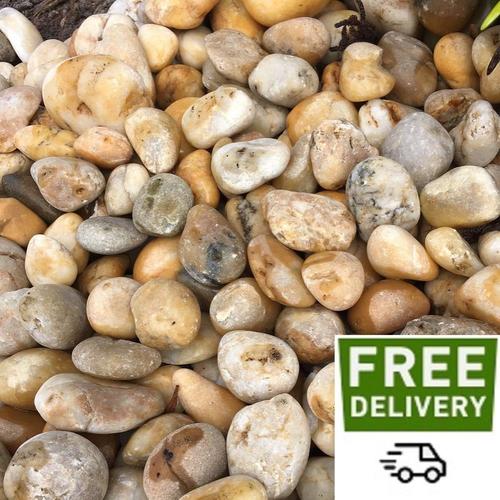 Rain Forest 20-lb Yellow River Rock in the Landscaping Rock department ...