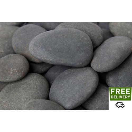 Rain Forest 960-lb Gray Large Mexican Beach Pebbles at Lowes.com