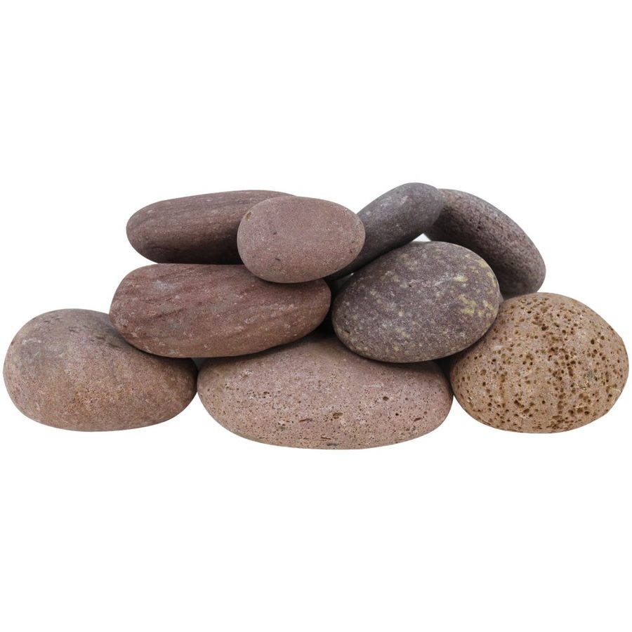 Rain Forest 900-lb Red Mexican Beach Pebbles in the Landscaping Rock ...