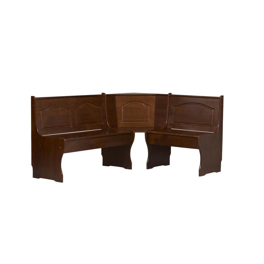 Linon Chelsea Walnut Corner Dining Bench at Lowes.com