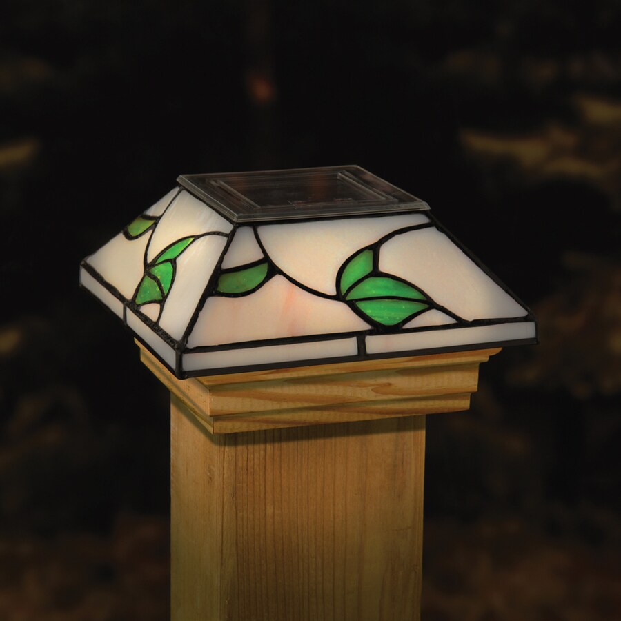 Dekorators 4-in x 4-in Stained glass in the Deck Post Caps department ...
