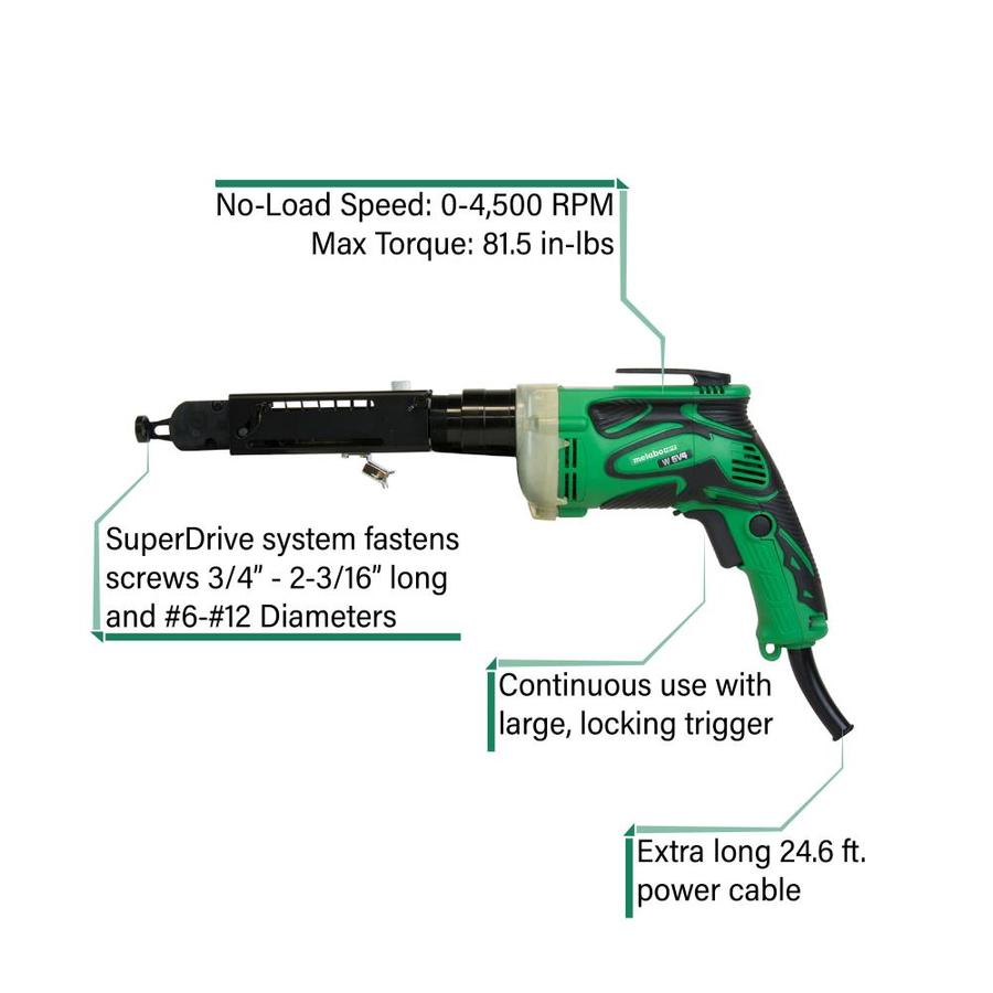 Metabo HPT (was Hitachi Power Tools) 6.6-Amp Collated Fastener Screw ...