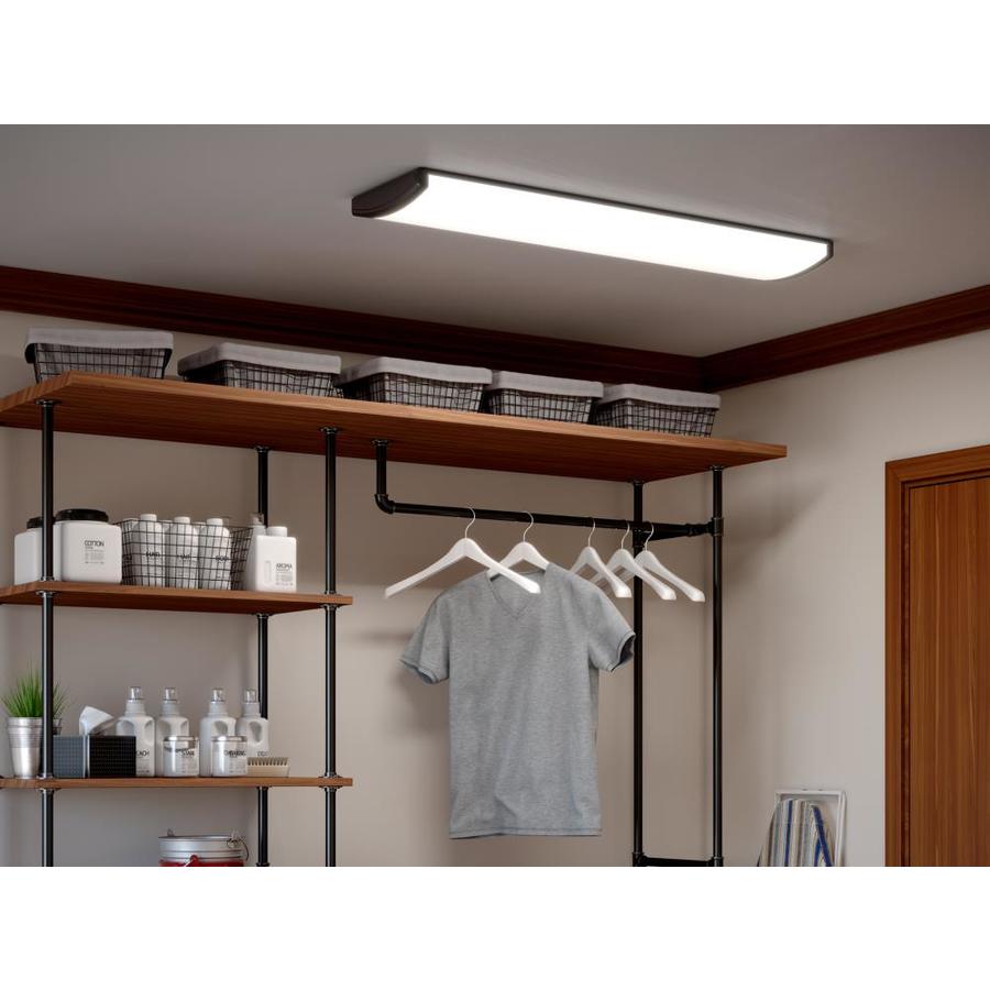 Good Earth Lighting Belmont 48-in Bronze Traditional LED Flush Mount ...