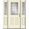 ReliaBilt Calista Half Lite Decorative Glass Left-Hand Inswing Bisque ...