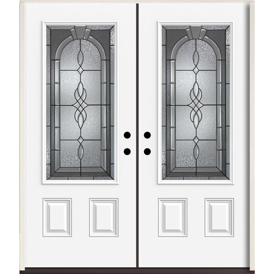 ReliaBilt Hampton 3/4 Lite Decorative Glass Right-Hand Inswing ...