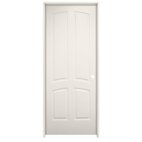 Millennium Collection Encore White 4-Panel Arch Top Solid Core MDF ...