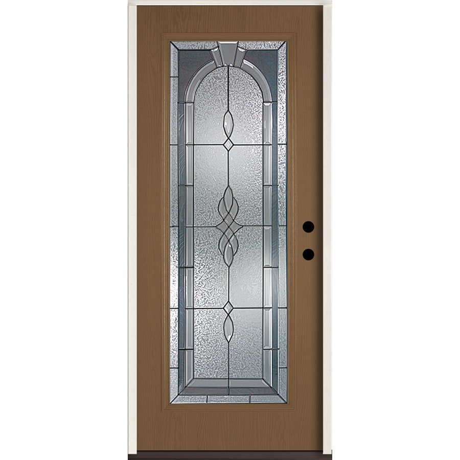 RELIABILT Hampton 36-in x 80-in x 4-9/16-in Fiberglass Left-hand ...