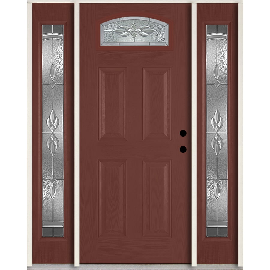 RELIABILT Hampton 60-in x 80-in x 4-9/16-in Fiberglass Left-hand ...