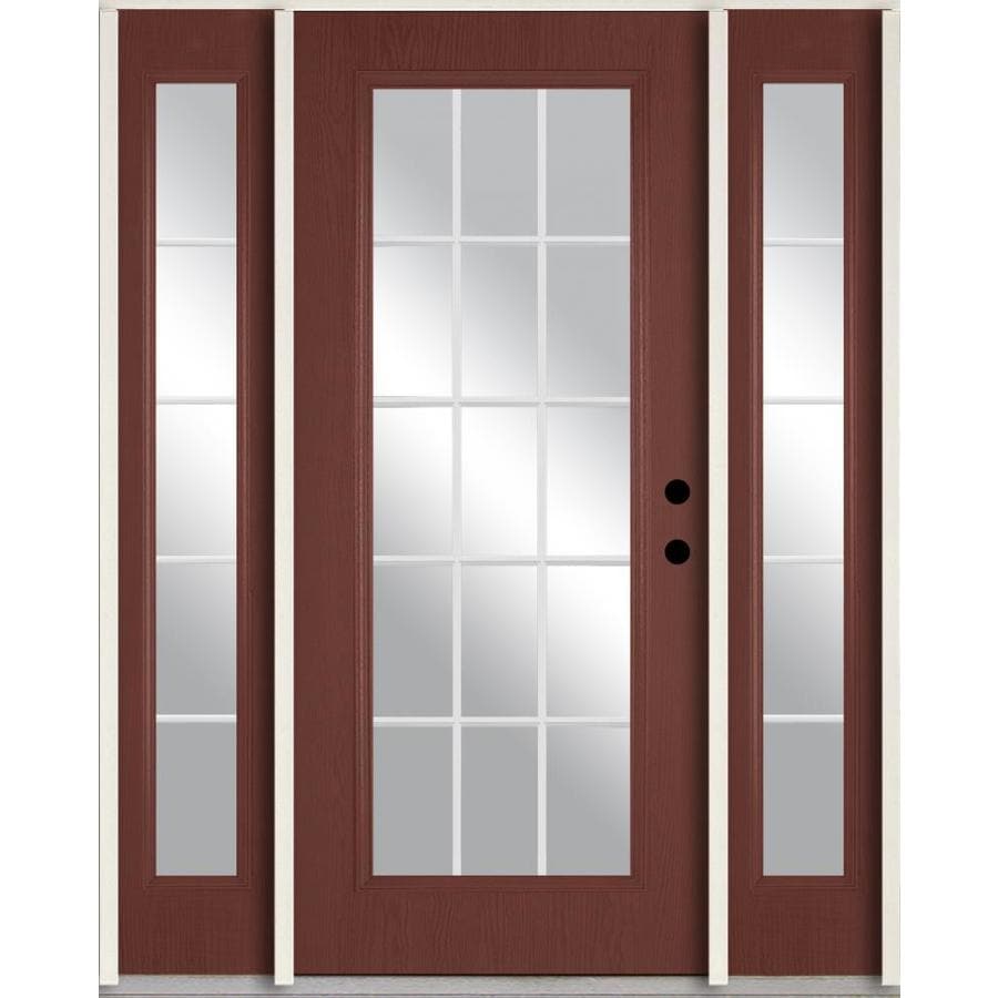RELIABILT 60-in x 80-in x 4-9/16-in Fiberglass Left-hand inswing ...
