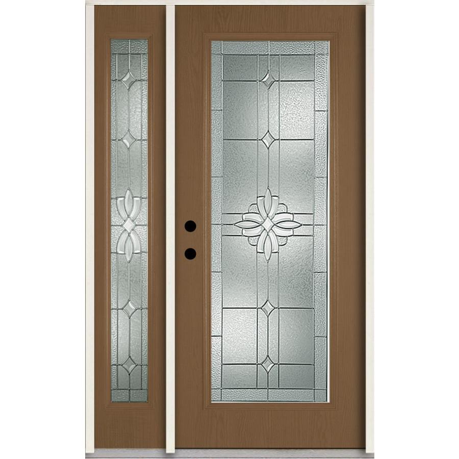 RELIABILT Laurel 48-in x 80-in Fiberglass Full Lite Right-Hand Inswing ...