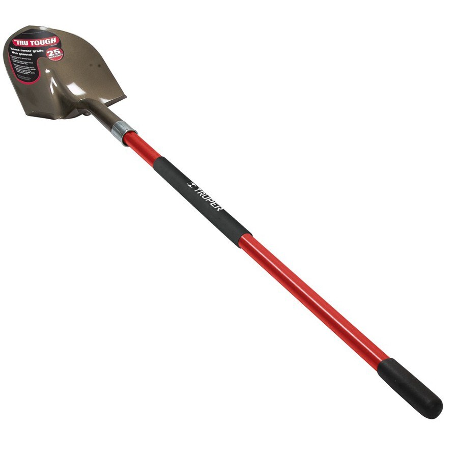 Tru Tough Long-Handle Fiberglass Digging Shovel at Lowes.com