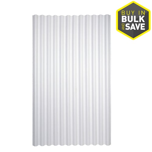 Ondura 4-ft x 6.58-ft Corrugated White Asphalt Roof Panel in the Roof ...
