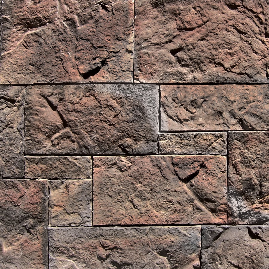 Coronado 13.5-sq ft Dakota Brown Rubble Stone Veneer at Lowes.com