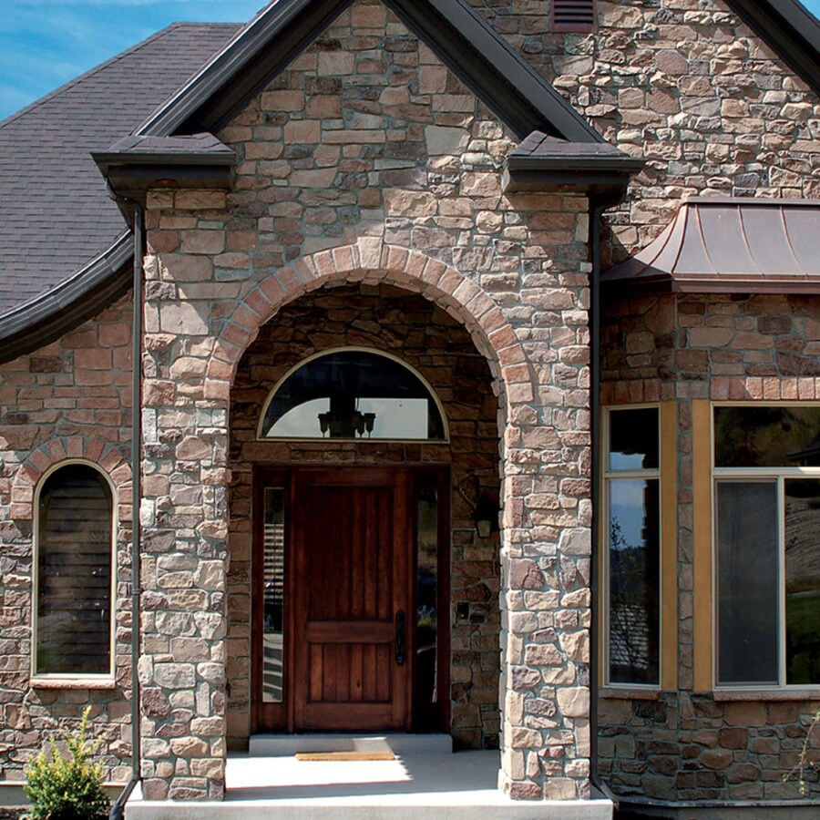Coronado Stone Products Villa Stone 110-sq ft Bordeaux Manufactured ...