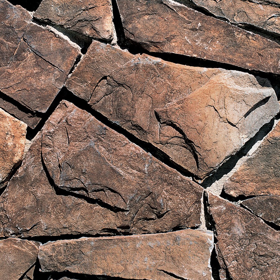 Coronado 100-sq ft Dakota Brown Fieldstone Stone Veneer at Lowes.com