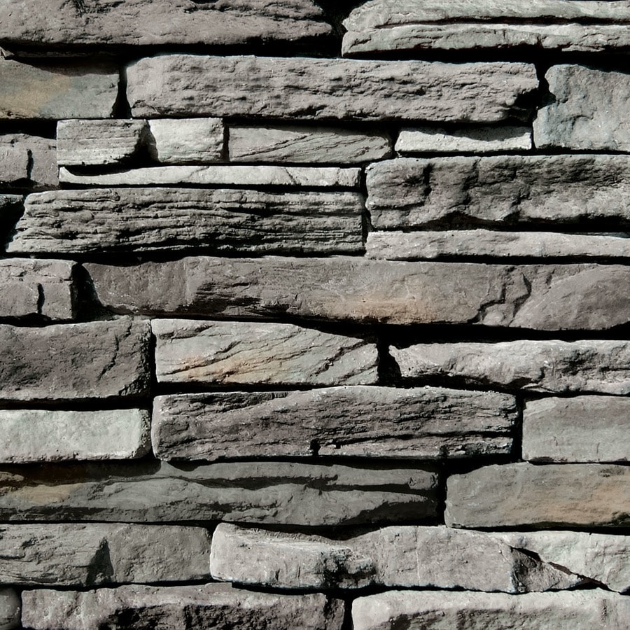Coronado Stone Products Ledgestone 12.5-sq ft Provo Canyon Grey Faux ...