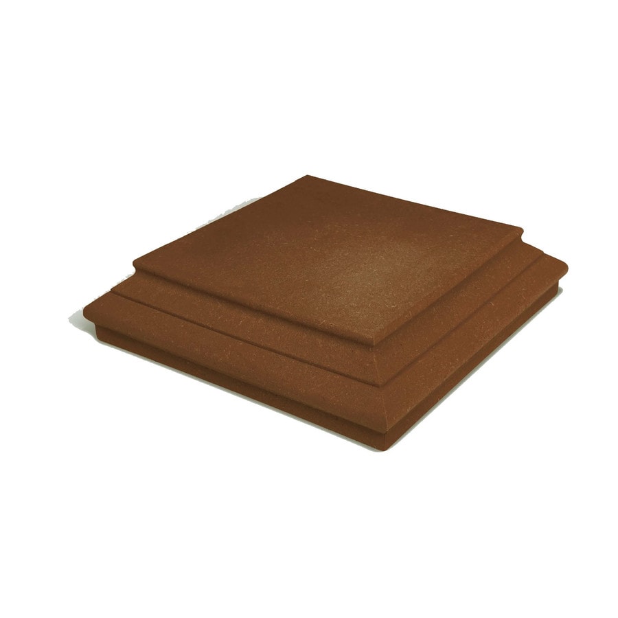 6-in x 6-in Walnut Composite Deck Post Cap at Lowes.com