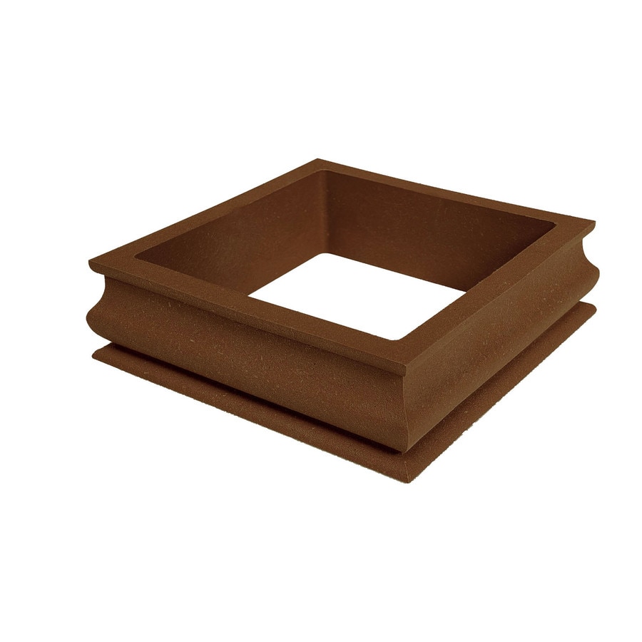 MoistureShield Walnut Composite Deck Post Cap Collar at Lowes.com