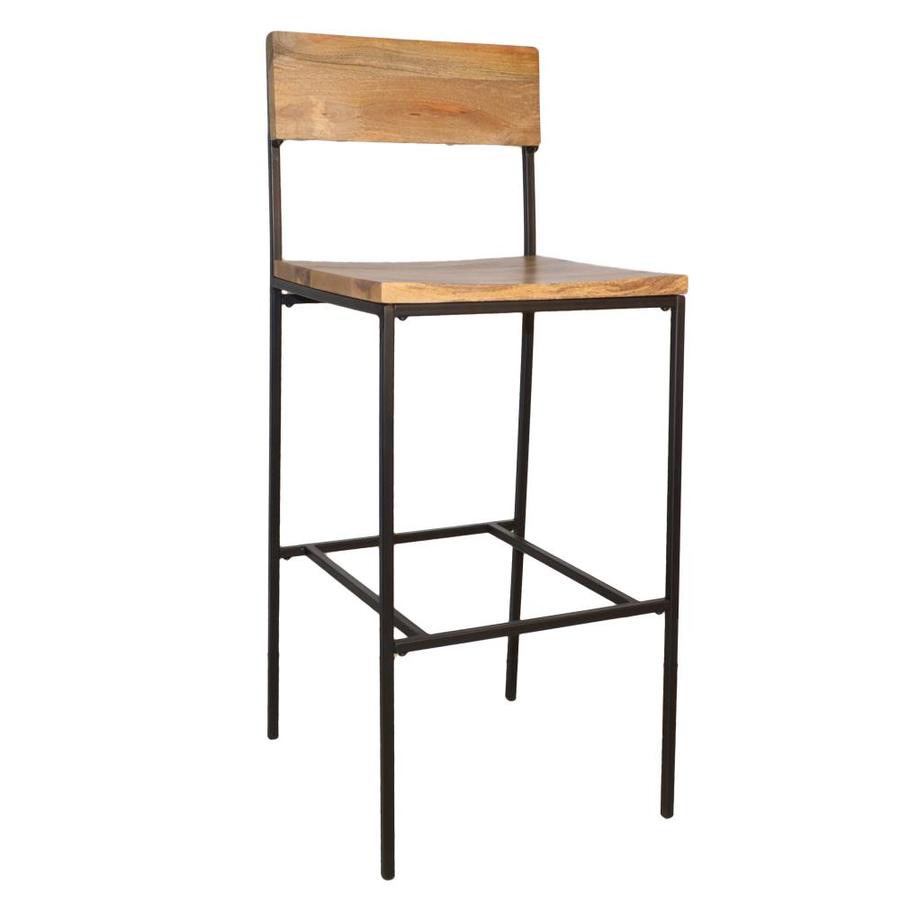 Carolina Cottage Berkshire Natural/Black Bar Stool in the Bar Stools ...
