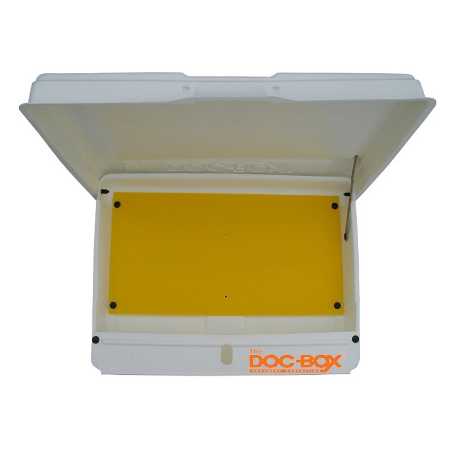 27-in W x 21-in H x 4-in D White Plastic Lockable Permit Box in the ...