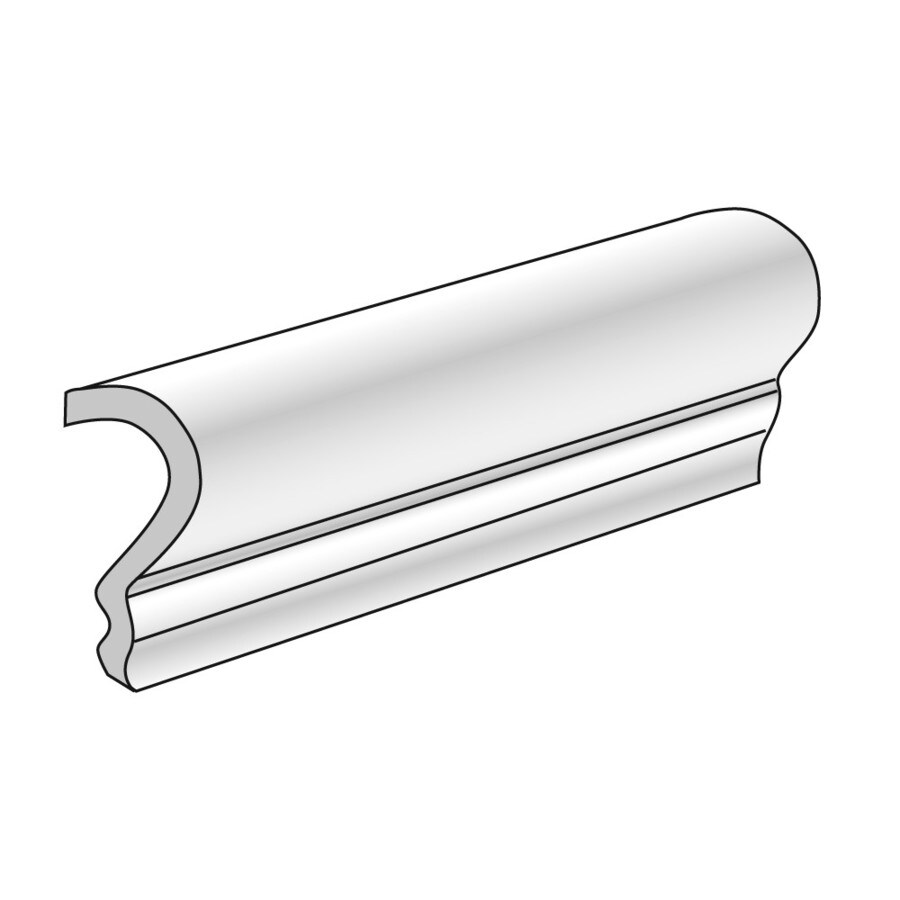 Emser LUCERNE Alpi Porcelain V Cap Tile (Common: 2-in x 7-in; Actual: 2 ...