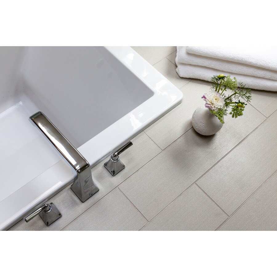 Emser Strands 10-Pack Pearl Glazed Porcelain Tile in the Tile ...