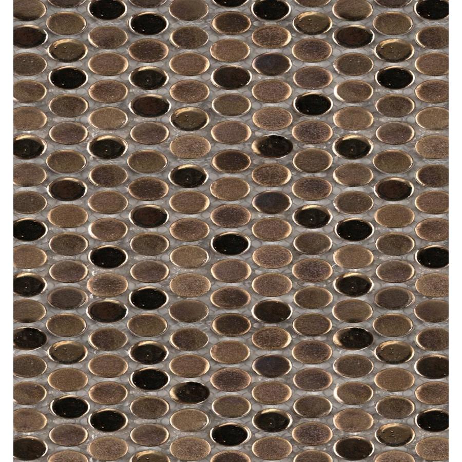 Emser Confetti 11-Pack Bronze Porcelain Border Tile (Common: 12-in x 12 ...