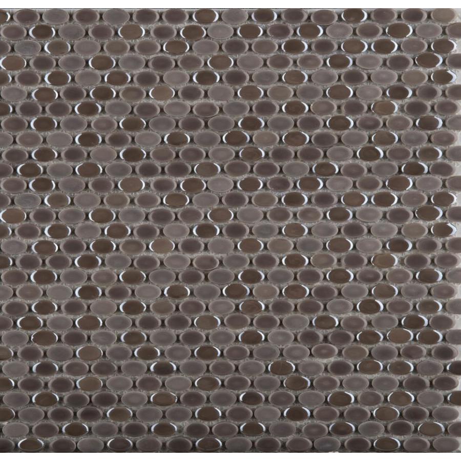 Emser Confetti 11-Pack Pewter Porcelain Border Tile (Common: 12-in x 12 ...