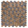 Emser Confetti 11-Pack Metal Porcelain Border Tile (Common: 12-in x 12 ...