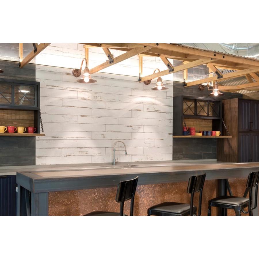 Emser Barn 9-Pack Field 6-in x 36-in Glazed Porcelain Wood Look Tile at ...