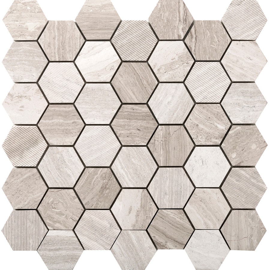 Emser METRO Cream Natural Stone Limestone Border Tile (Common: 12-in x ...