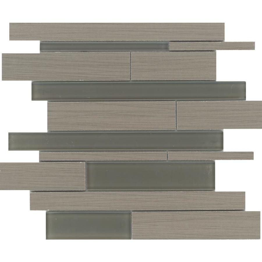 Emser Thread 12-Pack Olive Porcelain Border Tile (Common: 13-in x 13-in ...