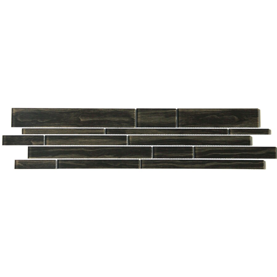 Emser Zen 11-Pack Serene Glass Border Tile (Common: 6-in x 24-in ...